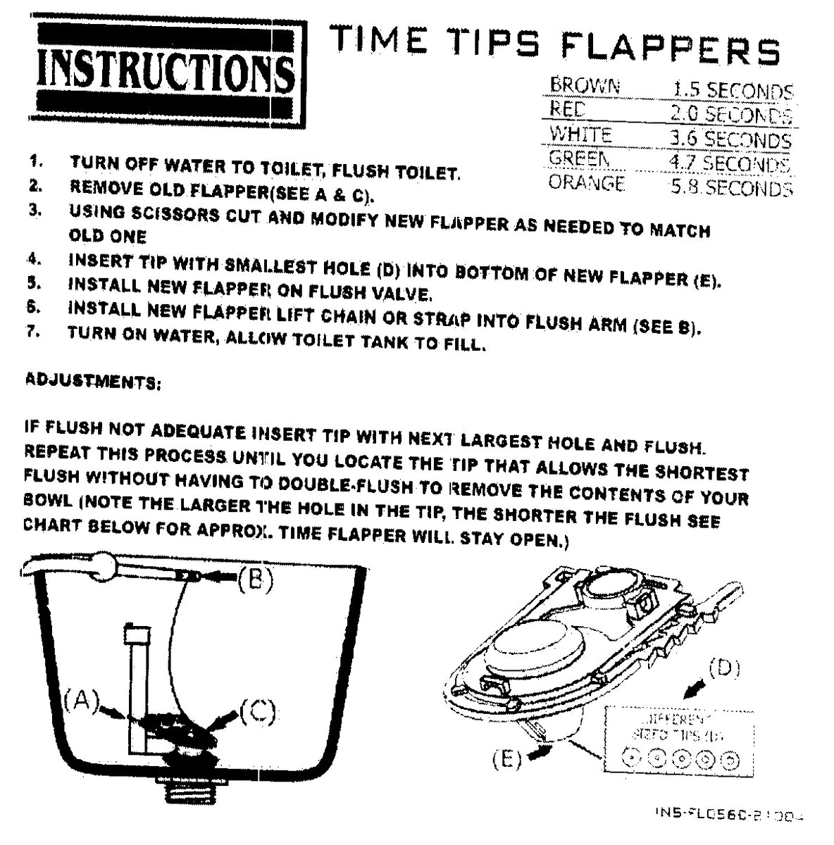 Replacement 2" Clear Flappers With Baffles & Clamps| DPF-Plumbing